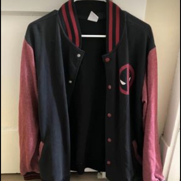 Jackets & Coats | Mens Varsity Deadpool Jacket Large | Poshmark